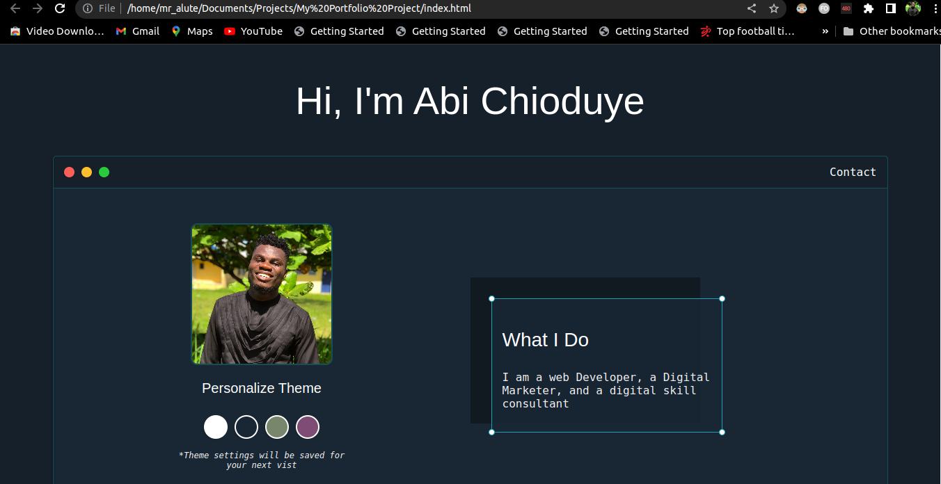 Abi Chioduye - Official Portfolio